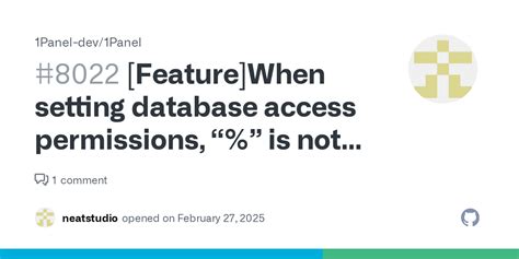 Feature When Setting Database Access Permissions “” Is Not Supported