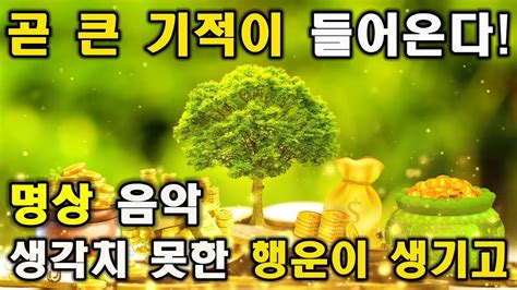💰 돈이 들어오는 명상【곧 큰 기적이 들어온다】 생각치 못한 행운이 생기고 통장에 돈이 마르지않는 차크라 주파수 돈을 부르는 음악 Youtube