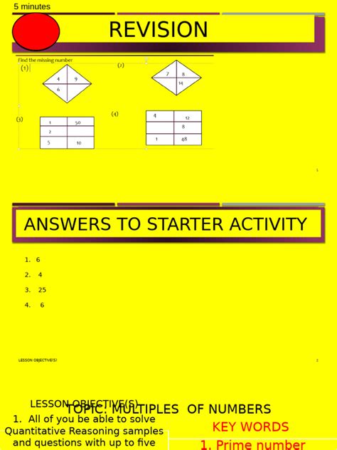 25 T1 Revision Ppt Quantitative Reasoning Pdf Mathematics