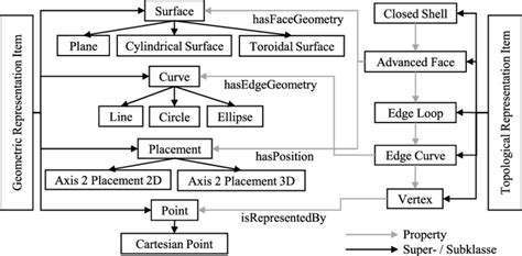 step schema entities and attributes which is represented in the