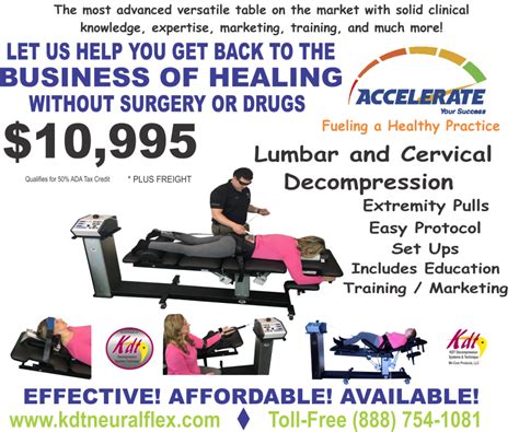 Kdt Neural Flex System Kdt655 Spinal Decompression Therapy Bryanne Enterprises