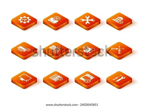 Set Computer Monitor Service Database Server Stock Vector Royalty Free 2403045851 Shutterstock