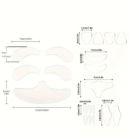 516개 이마 패치 실리콘 얼굴 패치 실리콘 볼 턱 스티커 재사용 가능한 세척 가능한 이마 눈 얼굴 패치 Temu
