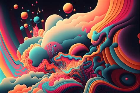 Premium Photo Abstract Psychedelic Background
