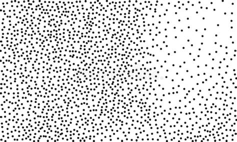 Background With Black Dots Style Of Pointillism Dotted Line Abstract Pattern Stock Vector