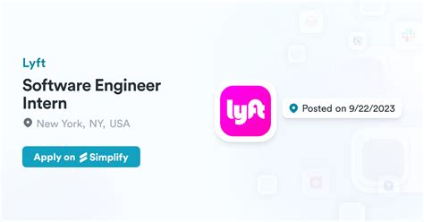 Software Engineer Intern Lyft Simplify Jobs