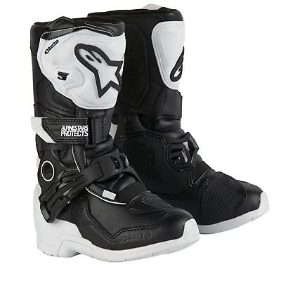 Alpinestars Tech 3s Youth Boots White Black Livraison Rapide Ebay
