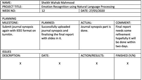 week 12 progress report emotion recognition using natural language