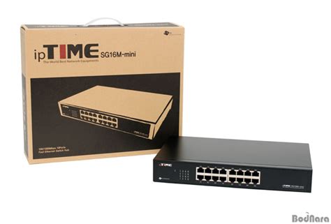 프리뷰 아담한 16포트 기가비트 스위칭 허브 Iptime Sg16m Mini 보드나라