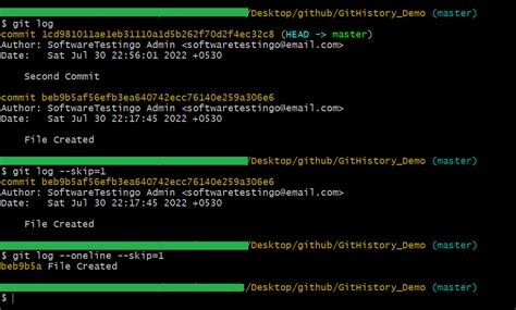 Git History Command File Commits Branch With Example 2024