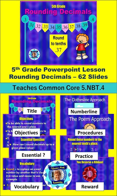5th Grade Rounding Decimals Powerpoint Lesson