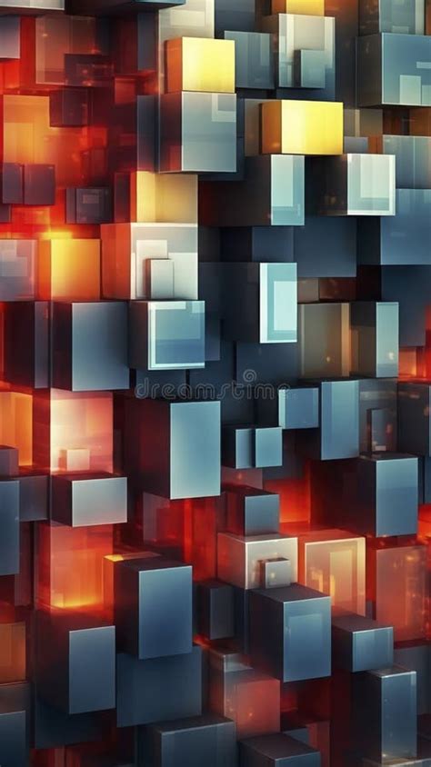 abstract design with overlapping layers and translucent elements ai