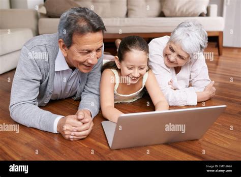 Creating Social Media Profile For Granny And Gramps A Young Girl And