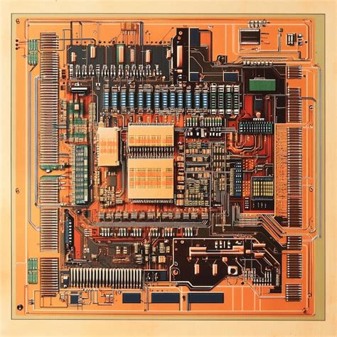 An Electronic Schematic Showing The Layout Of A Complex Circuit