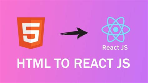 HTML To React JS Basic Functions Codeconia Learn Programming