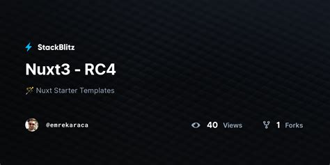 Nuxt3 Rc4 Stackblitz