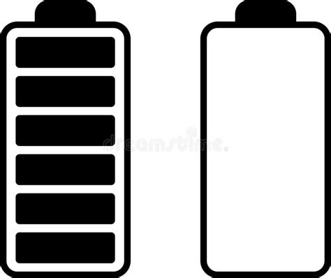Battery Charge Level Indicator Battery Icon Set Flat Battery Icon Vector Illustration Stock