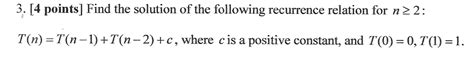 solved 3 [4 points] find the solution of the following