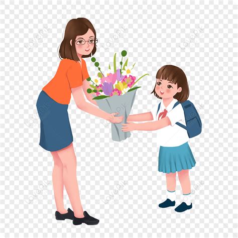 Учительница с цветами рисунок 86 фото