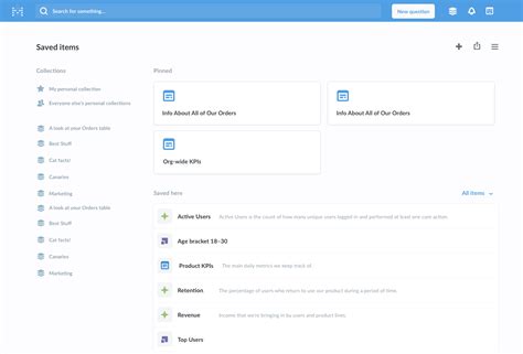 Personal Collections Spec · Issue 7816 · Metabasemetabase · Github
