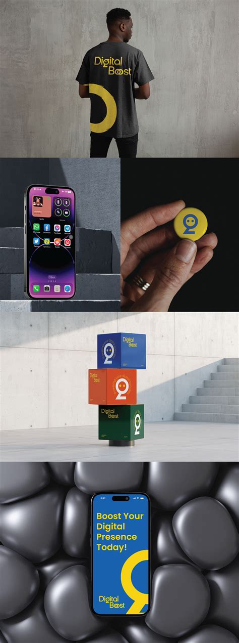 Digital Boost Brand Identity Behance