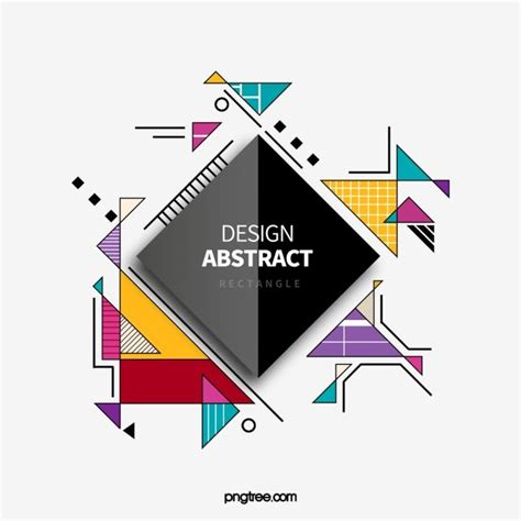 다채로운 창조적 인 멤피스 텍스트 일러스트 상자 추상 삼각형 직사각형 Png 일러스트 및 Psd 이미지 무료 다운로드 Pngtree Arte Espacial Arte