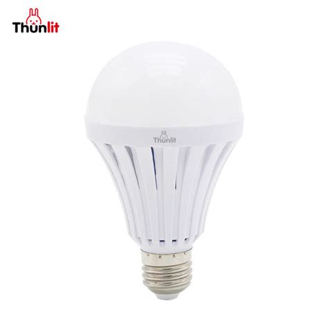 【bestgo】thunlit Rechargeable Led Bulb E27 Emergency Light 5w Energy
