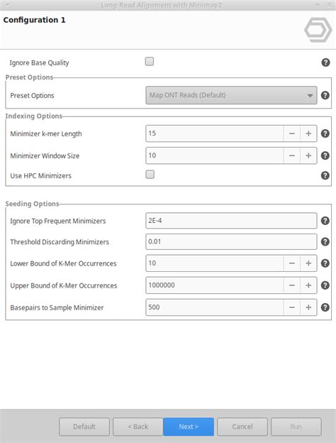 long read alignment omicsbox user manual