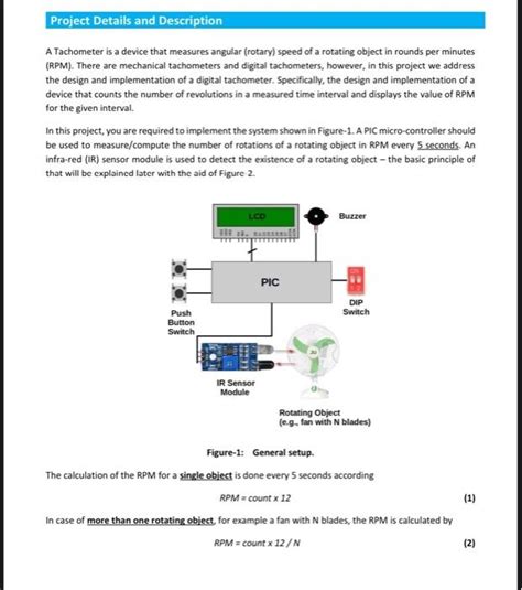 Solved A Tachometer Is A Device That Measures Angular