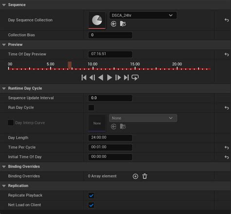 Day Sequence Time Of Day Plugin For Unreal Engine Unreal Engine Documentation Epic
