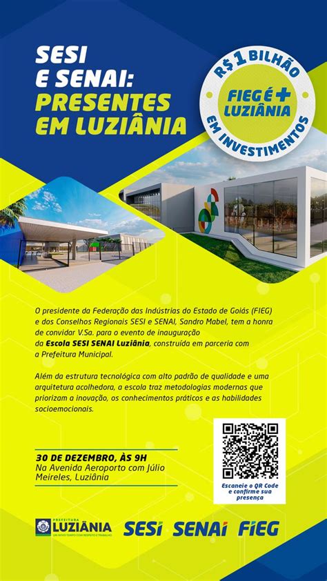 SESI e SENAI escrevem uma nova história em Luziânia