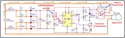 Automatic Night Light Using Ldr And Ic 555 Electroduino