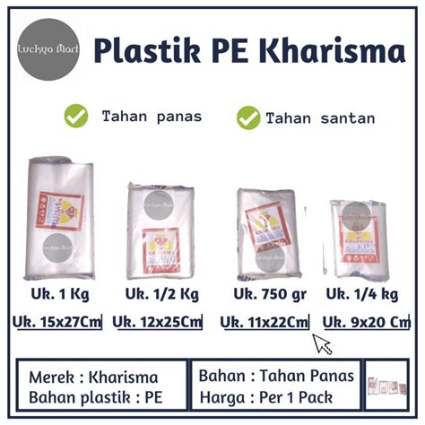 Jual Plastik Pe Kharisma Kantong Plastik Pe Plastik Es Plastik Pe Berbagai Ukuran