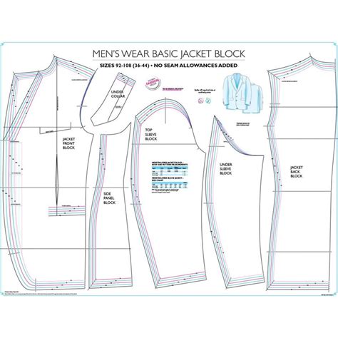Mens Tailored Basic Jacket Block Sew Essential Mens Sewing Patterns