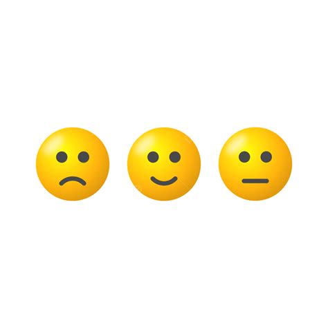 Face Smile Icon Positive Negative Neutral Opinion Vector Rate Signs Smile Emoticon Emoticons