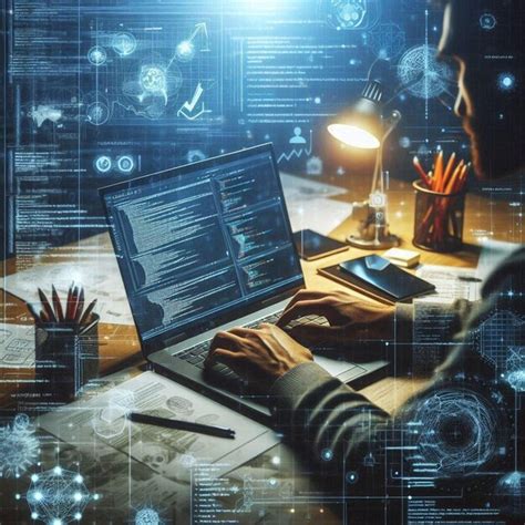 Developer Working On A Project Premium Ai Generated Image