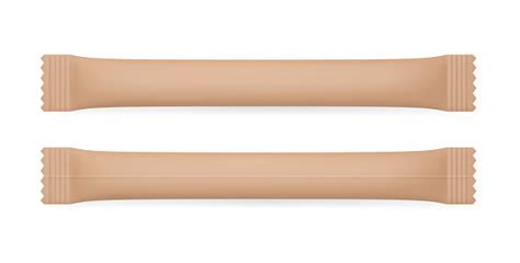 사실적인 갈색 종이 봉지 가방 커피 설탕 소금 후추 및 향신료를 위한 패키지 모형 격리된 벡터 설계 가냘픈에 대한 스톡 벡터 아트 및 기타 이미지 Istock