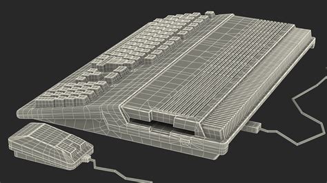 Old Home Computer Keyboard 3d Model 39 3ds Blend C4d Fbx Max Ma Lxo Obj Free3d