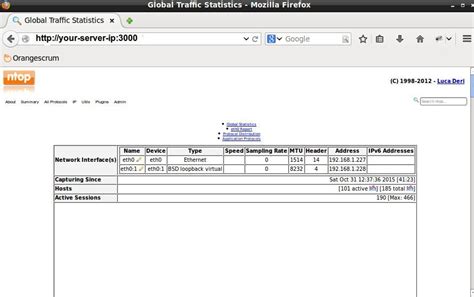 Install And Configure Ntop To Monitor Network In Ubuntu
