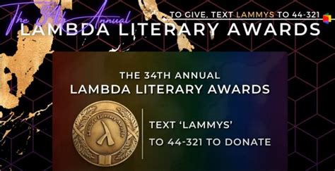 The 2022 Lambda Literary Awards Are Announced In 24 Categories