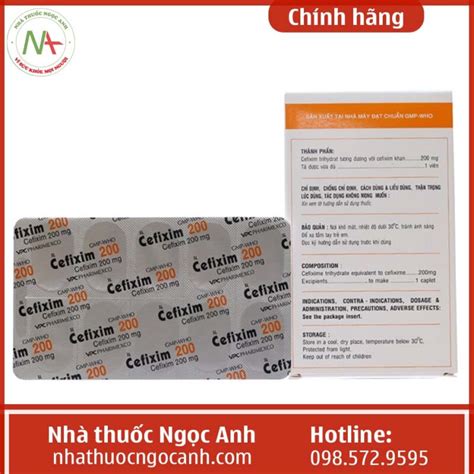 Thuốc Cefixim 200 Vpc Có Tác Dụng Gì Giá Bao Nhiêu Mua ở đâu