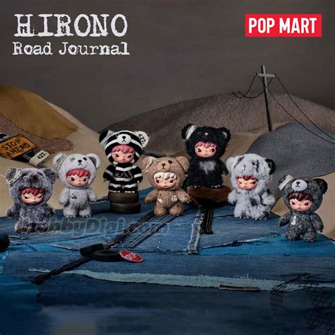 Pop Mart Blind Box Vinyl Plush Doll Pendant Hirono Road Journal