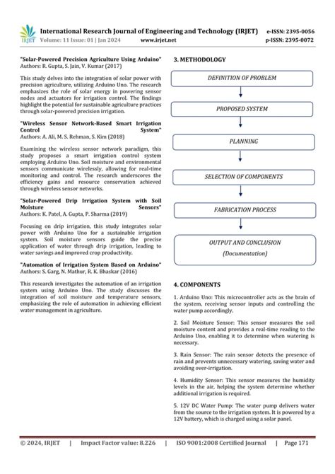 Fabrication Of Solar Powered Automatic Irrigation System Using Arduino