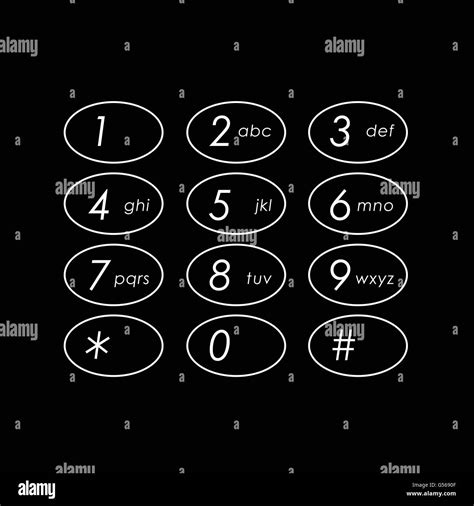 Abstract Flat User Interface Keypad Stock Vector Image And Art Alamy