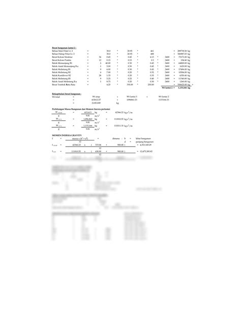 SOLUTION Calculation Of Earthquake Structure Studypool