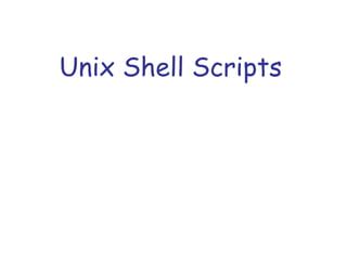 Shell Scripts PPT