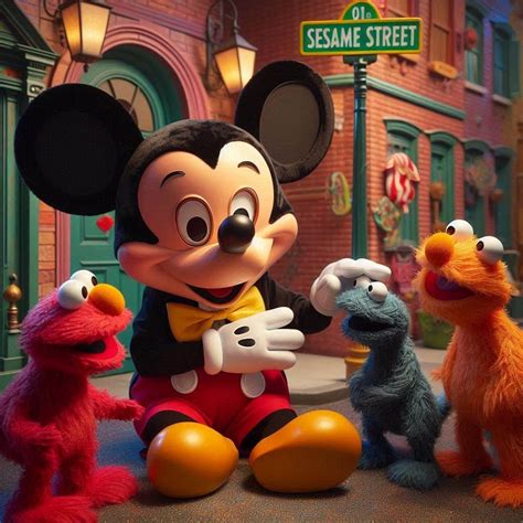 Mickey Mouse On Sesame Street Ai Stuff Fan Art Fun Wiki Fandom