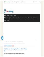 CCNA Module Quiz Networking Today BYOD VPN And Internet Course Hero
