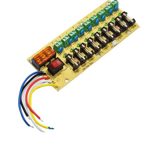 12V DC Power Distribution 9 Way PCB Board Terminal Block For Switching Power Supply Electricity