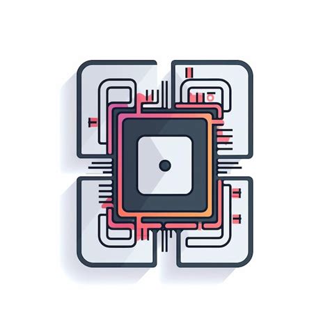 Processor Icon Technology And Computer Symbol Art Logo Illustration Premium Ai Generated Image